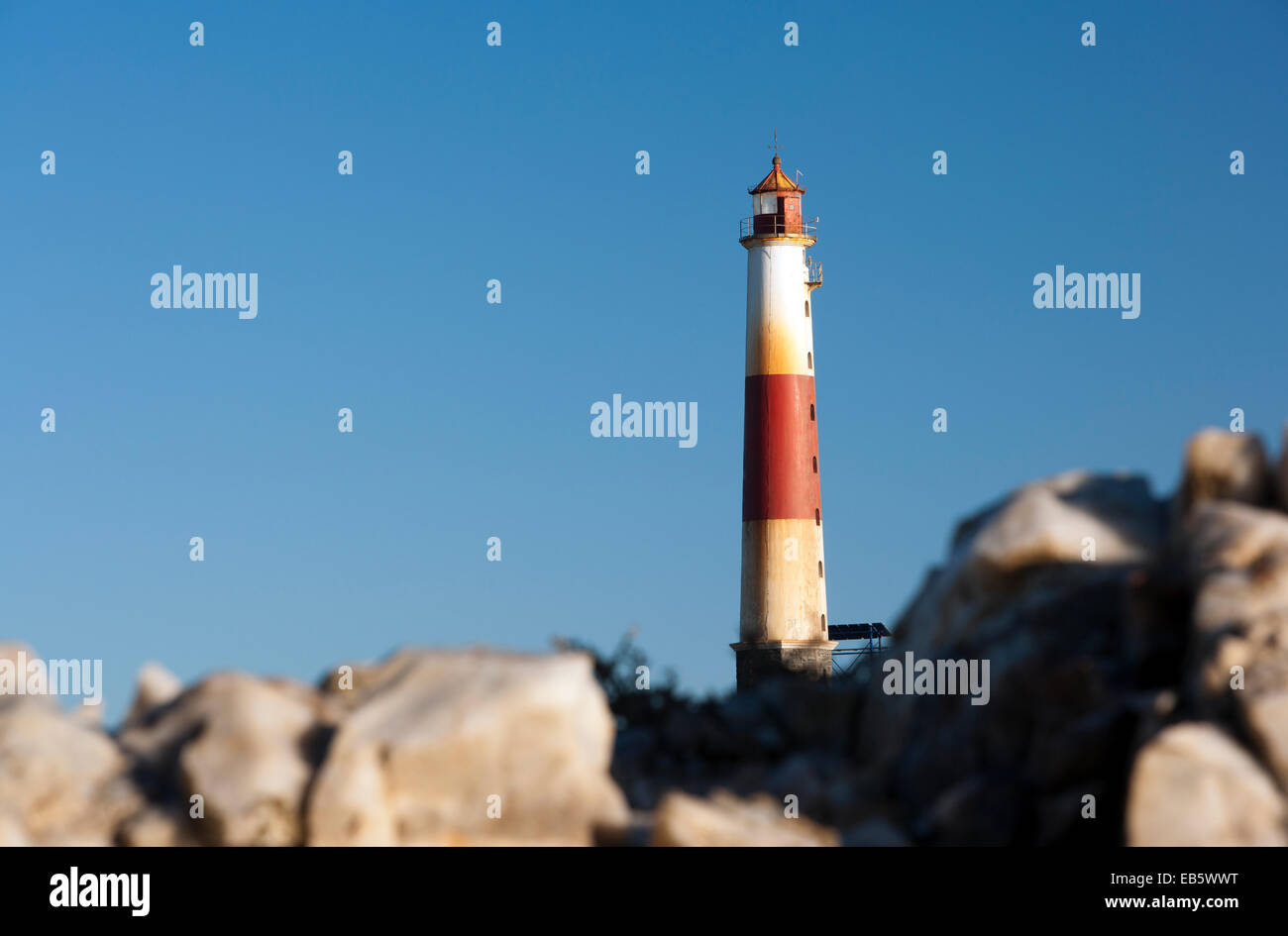 Diaz Point Lighthouse - Luderitz, Namibia, Africa Stock Photo - Alamy