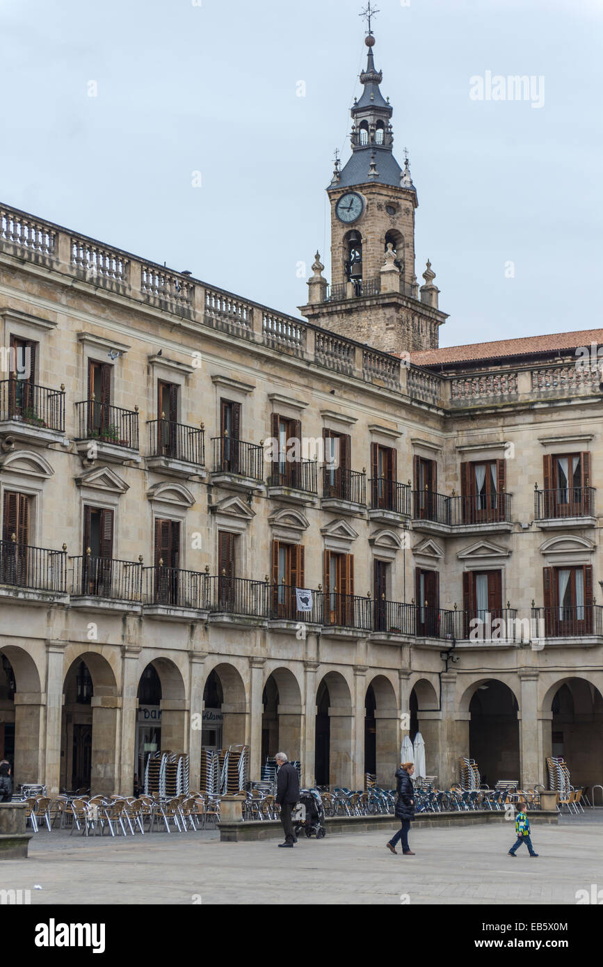 Main square of Vitoria-Gasteiz, Alava, Basque Country, Spain Stock ...