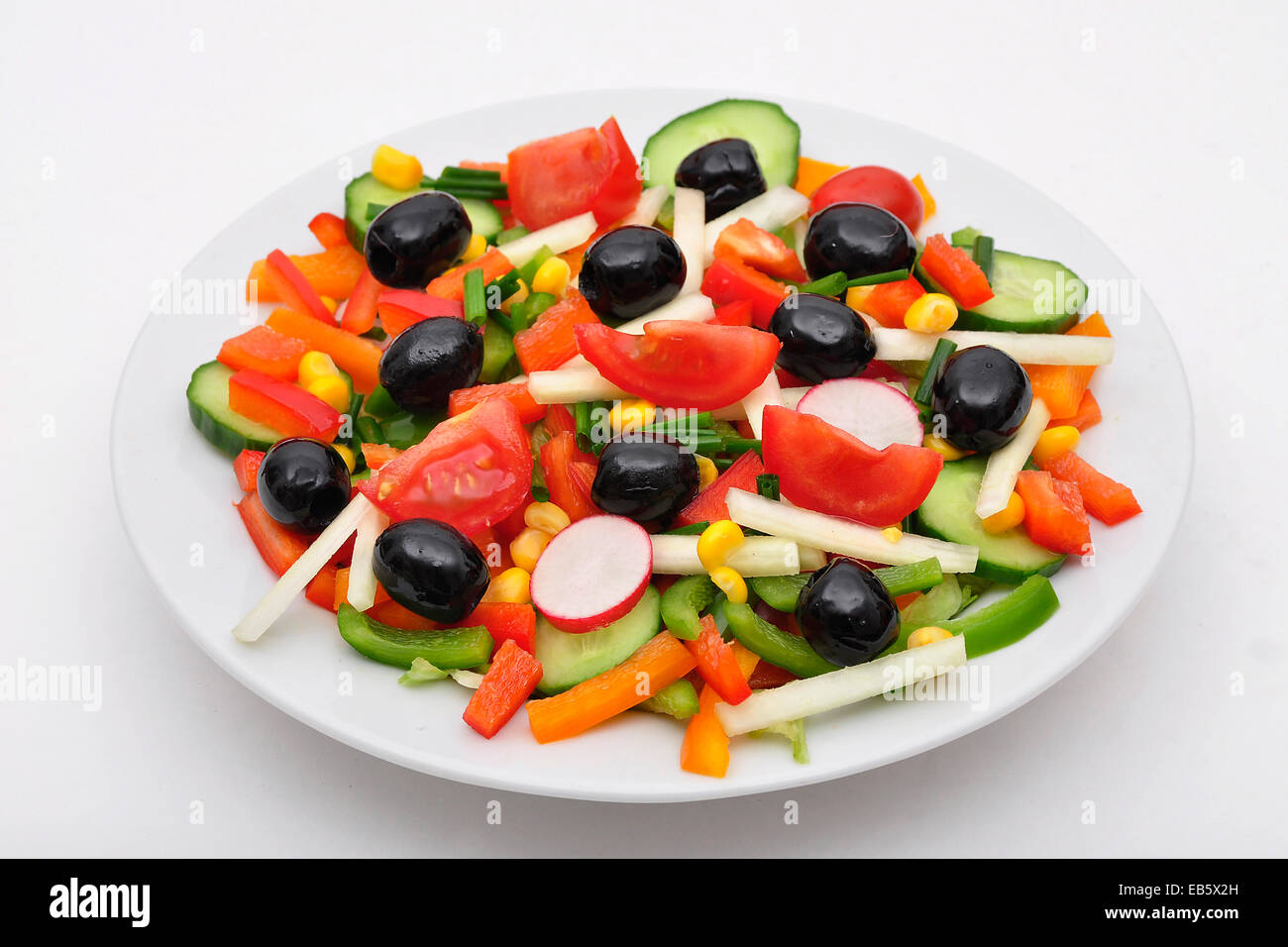Gemischter salat mit salat hi-res stock photography and images - Alamy