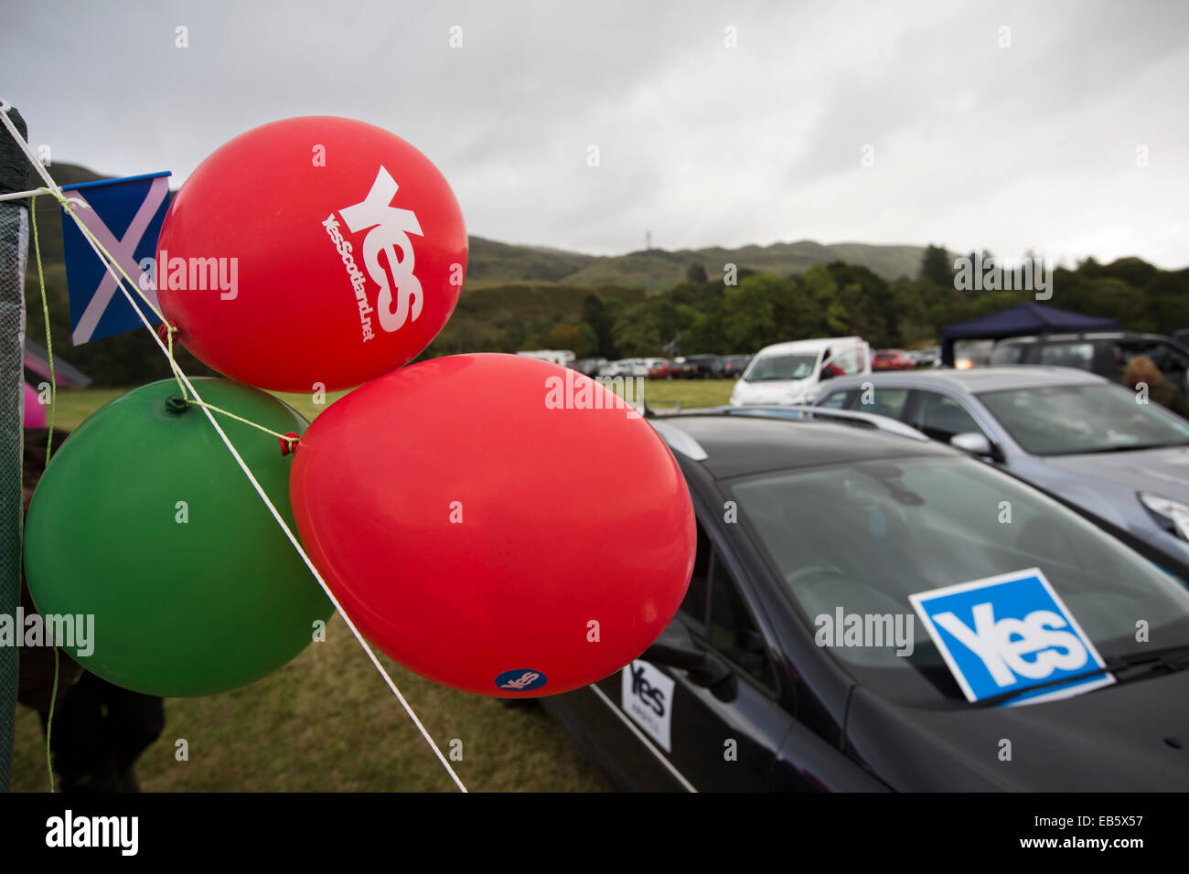 Pro-Independence souvenirs on sale at a Yes Scotland stall at the ...
