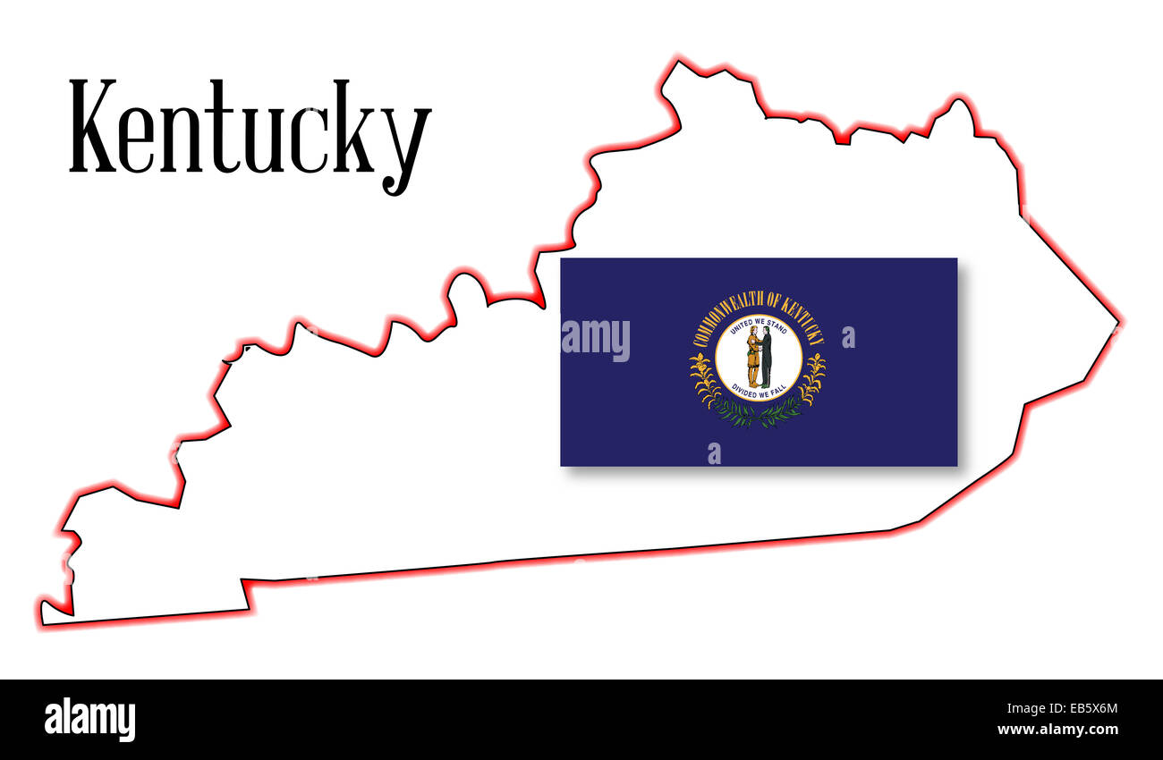 Kentucky outline hi-res stock photography and images - Alamy