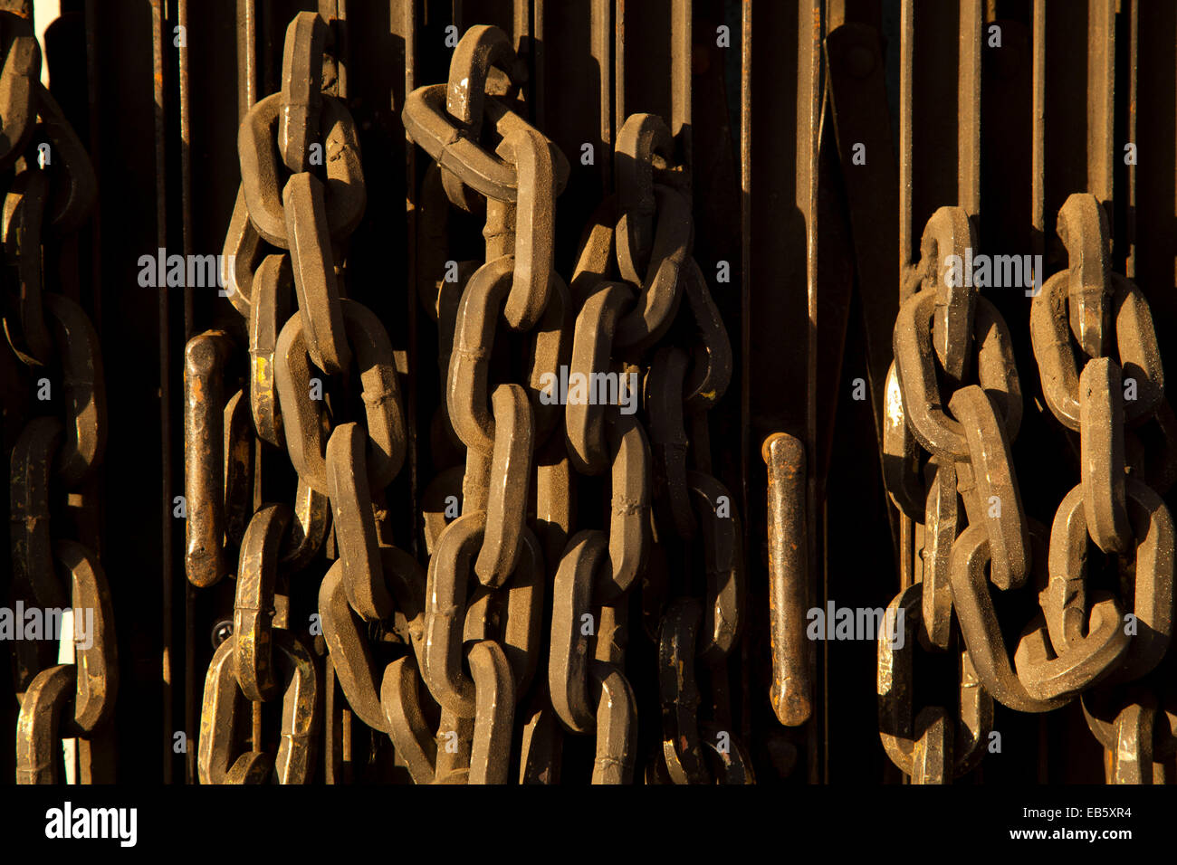 Security chains, Los Angeles, California, United States of America ...