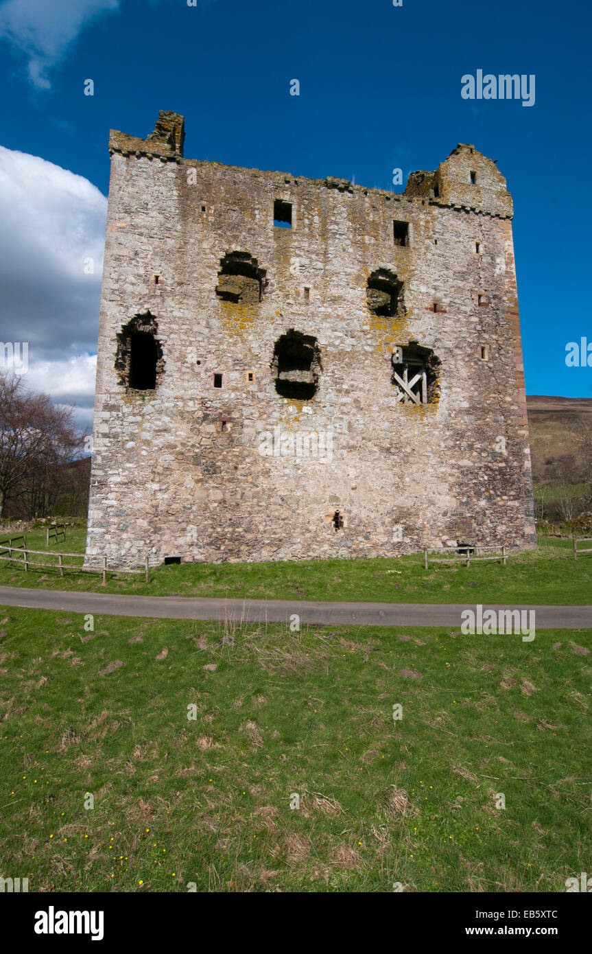 Newark Tower, Bowhill, near Selkirk Stock Photo - Alamy