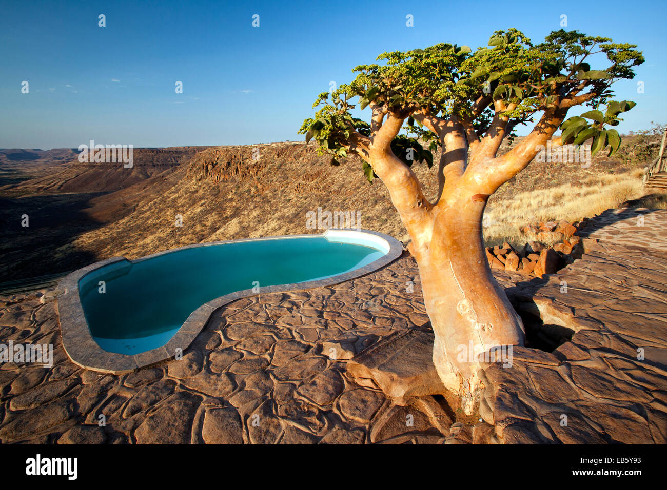 Swimming Pool at Grootberg Lodge - Damaraland, Namibia, Africa Stock ...