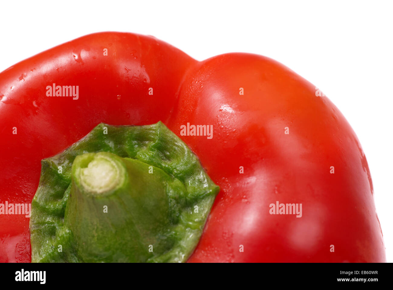 Red paprica isolated on the white background Stock Photo - Alamy