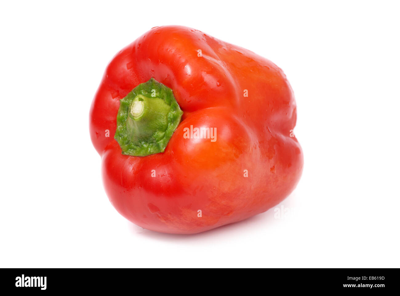 Red paprica isolated on the white background Stock Photo - Alamy