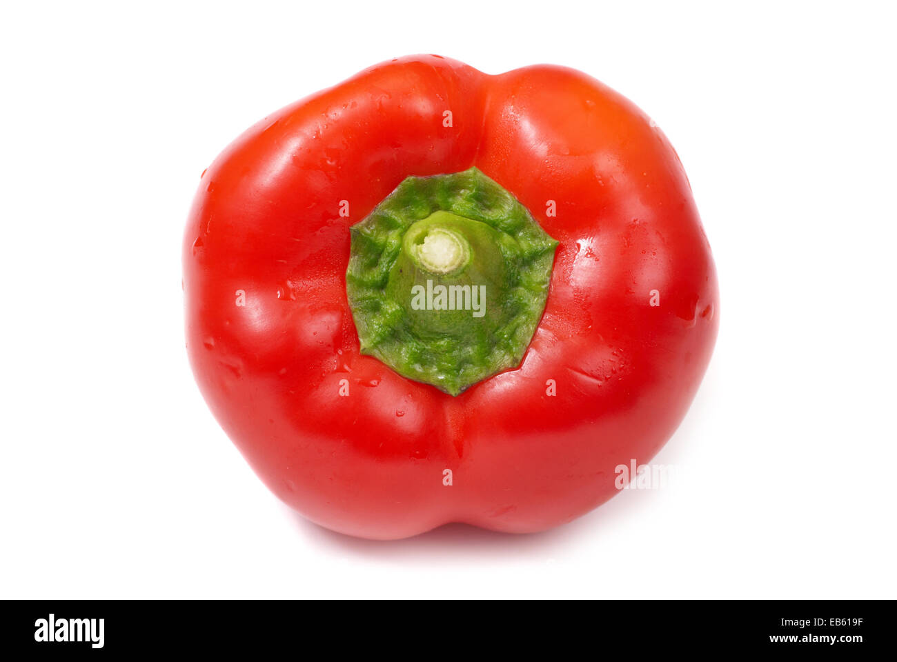 Red paprica isolated on the white background Stock Photo - Alamy