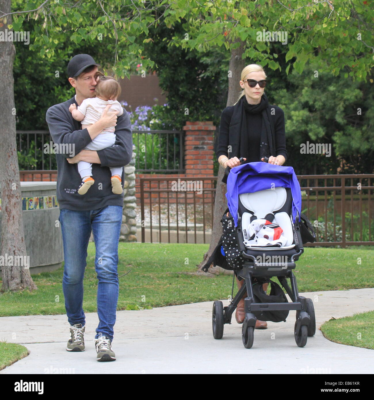 Jaime King enjoys time at the park with her husband Kyle Newman and son ...