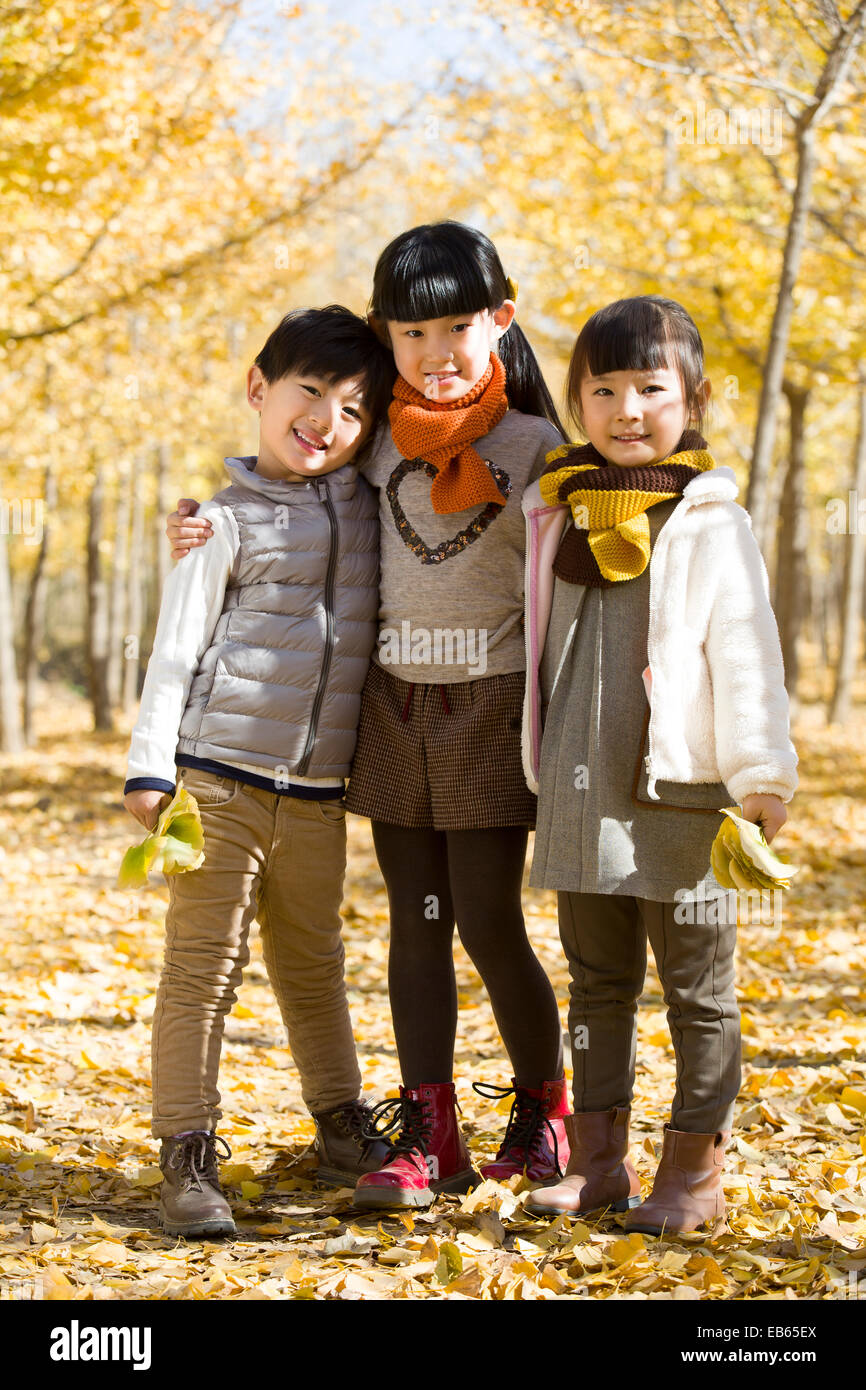 Portrait of three lovely children Stock Photo - Alamy
