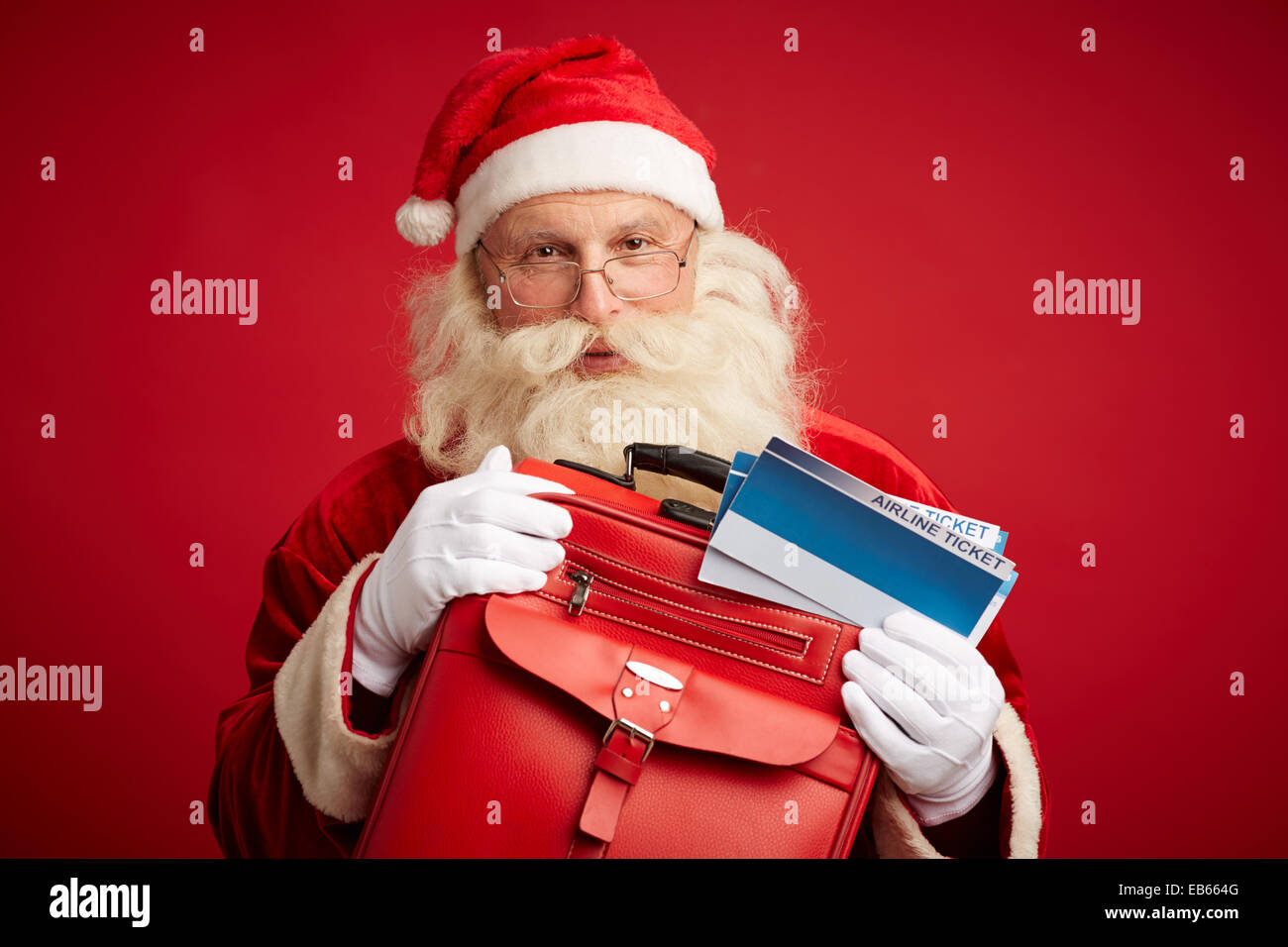 Santa claus suitcase hi-res stock photography and images - Alamy