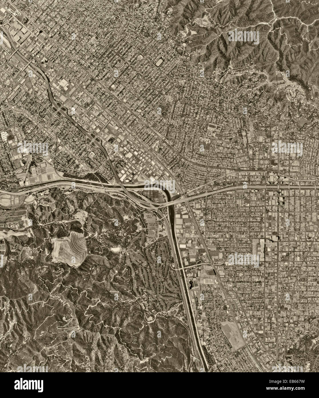 Map of burbank california hi-res stock photography and images - Alamy
