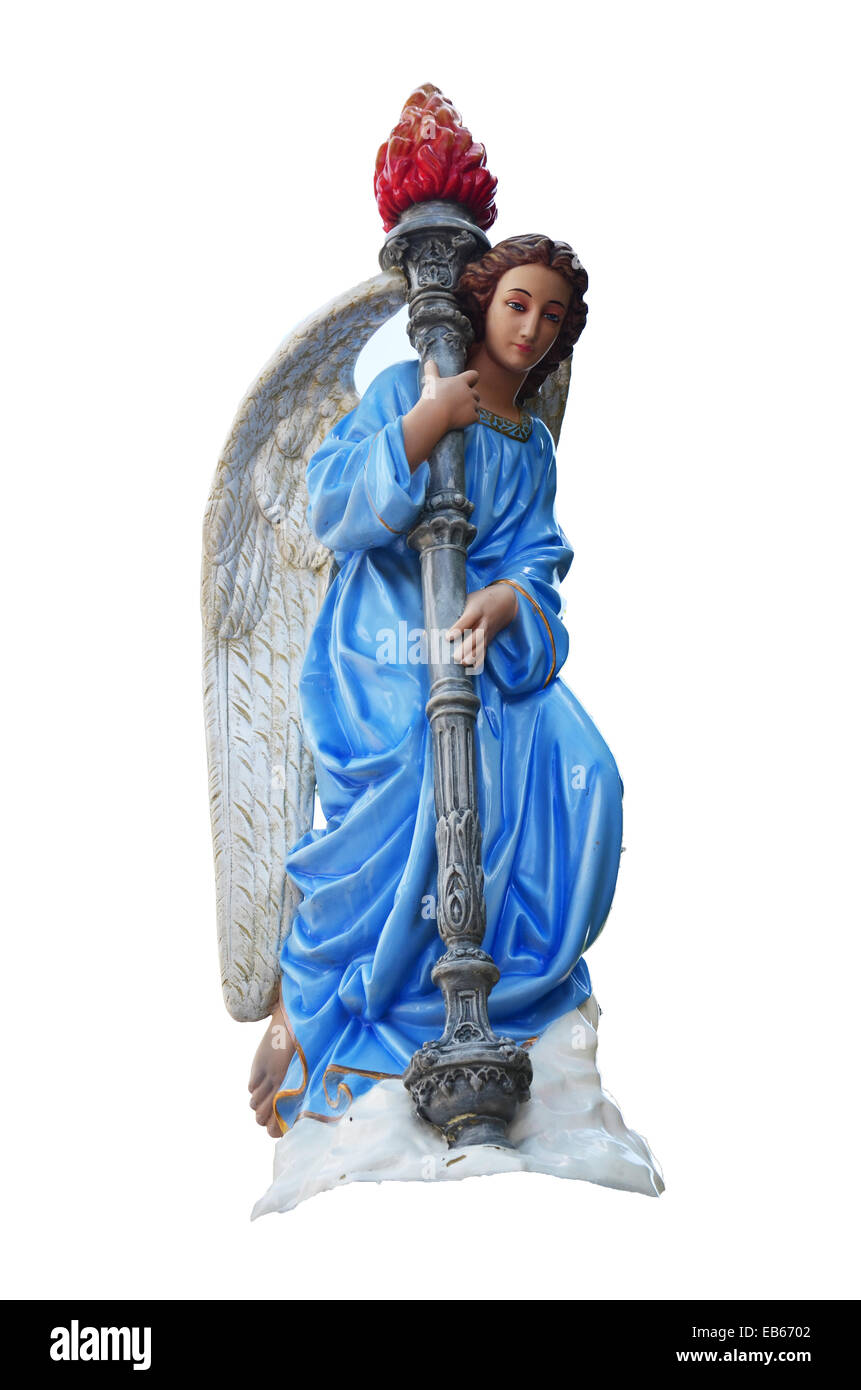 Black angel statue Cut Out Stock Images & Pictures - Alamy