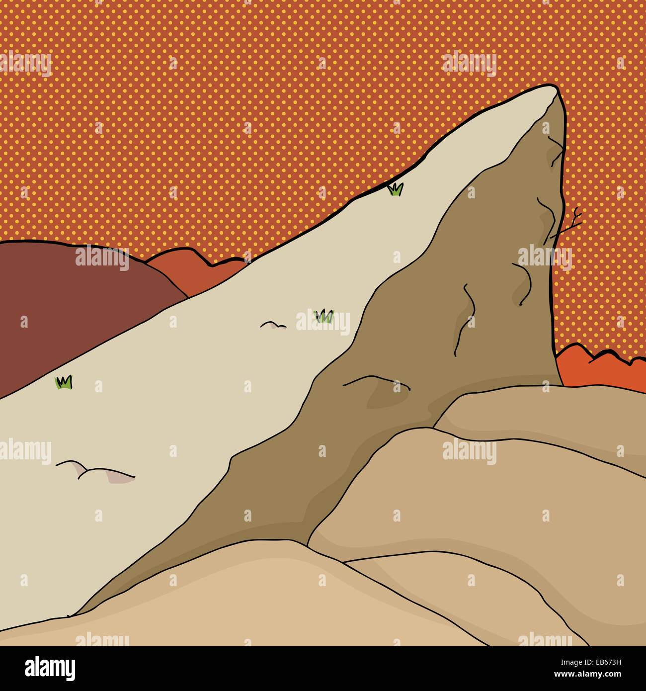 Cartoon desert hi-res stock photography and images - Alamy