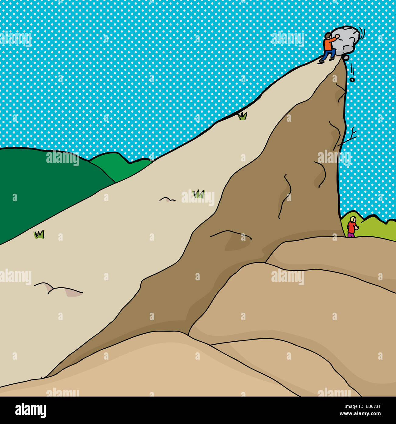 Pushing boulder hi-res stock photography and images - Alamy