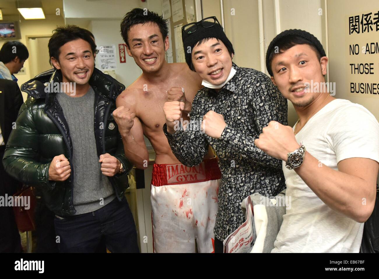 Tokyo, Japan. 26th Nov, 2014. (L-R) Shinsuke Yamanaka, Robert Yamamoto ...
