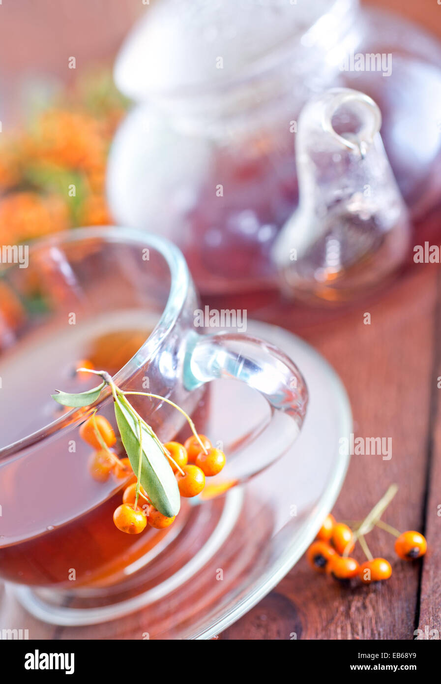 fresh tea in cup and on a table Stock Photo - Alamy