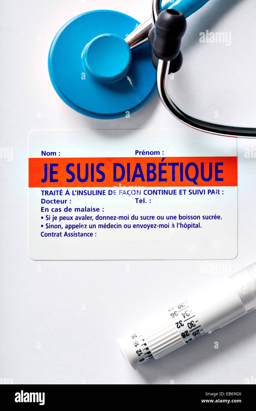 Diabetes card hi-res stock photography and images - Alamy