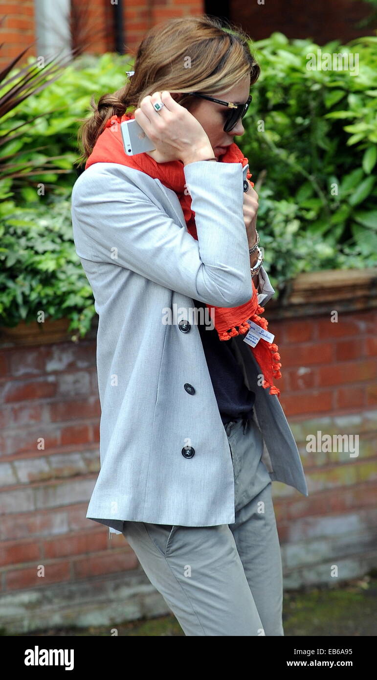 Abbey Clancy and Peter Crouch leave their home Featuring: Abbey Clancy ...