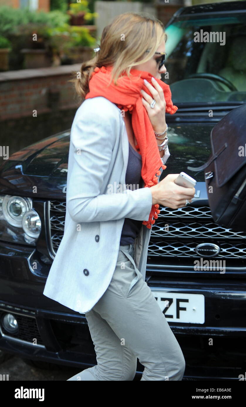 Abbey Clancy and Peter Crouch leave their home Featuring: Abbey Clancy ...