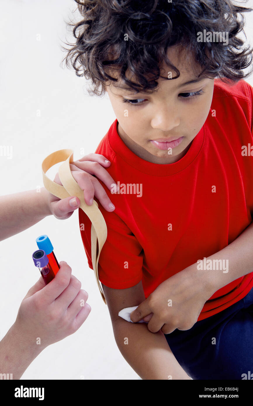 BLOOD SPECIMEN, CHILD Stock Photo - Alamy