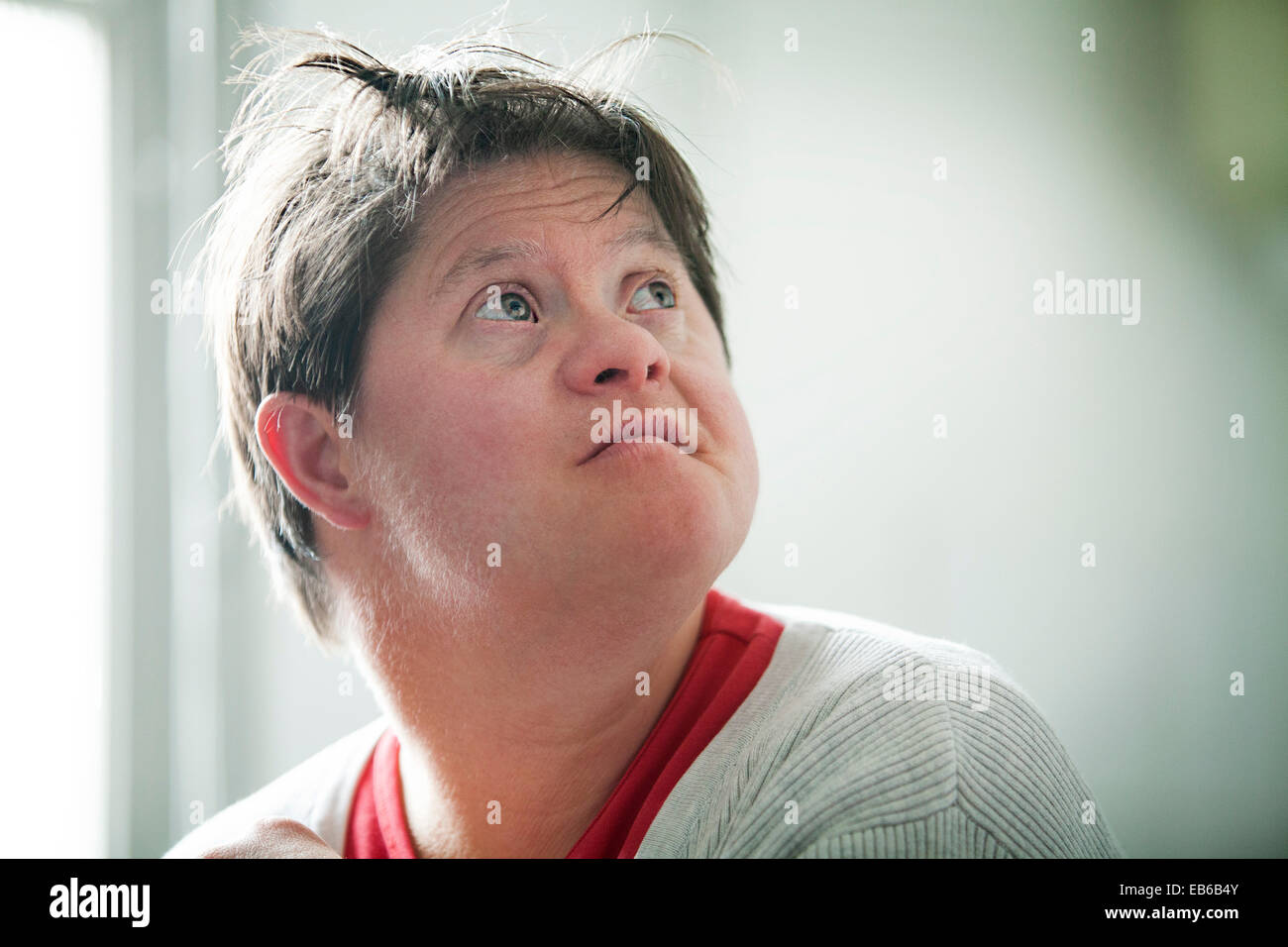Downs syndrome adult hi-res stock photography and images - Alamy