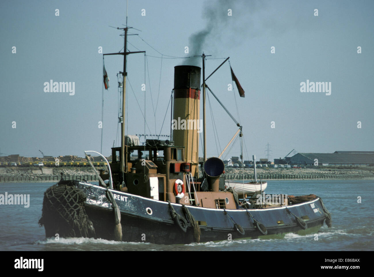 Steam tug Brent (TID 15'9" ) built 1946 UK photo circa mid 1970s Stock ...