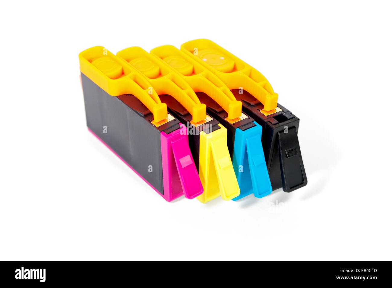 Set of color cartridges for your printer, isolated on white Stock Photo ...