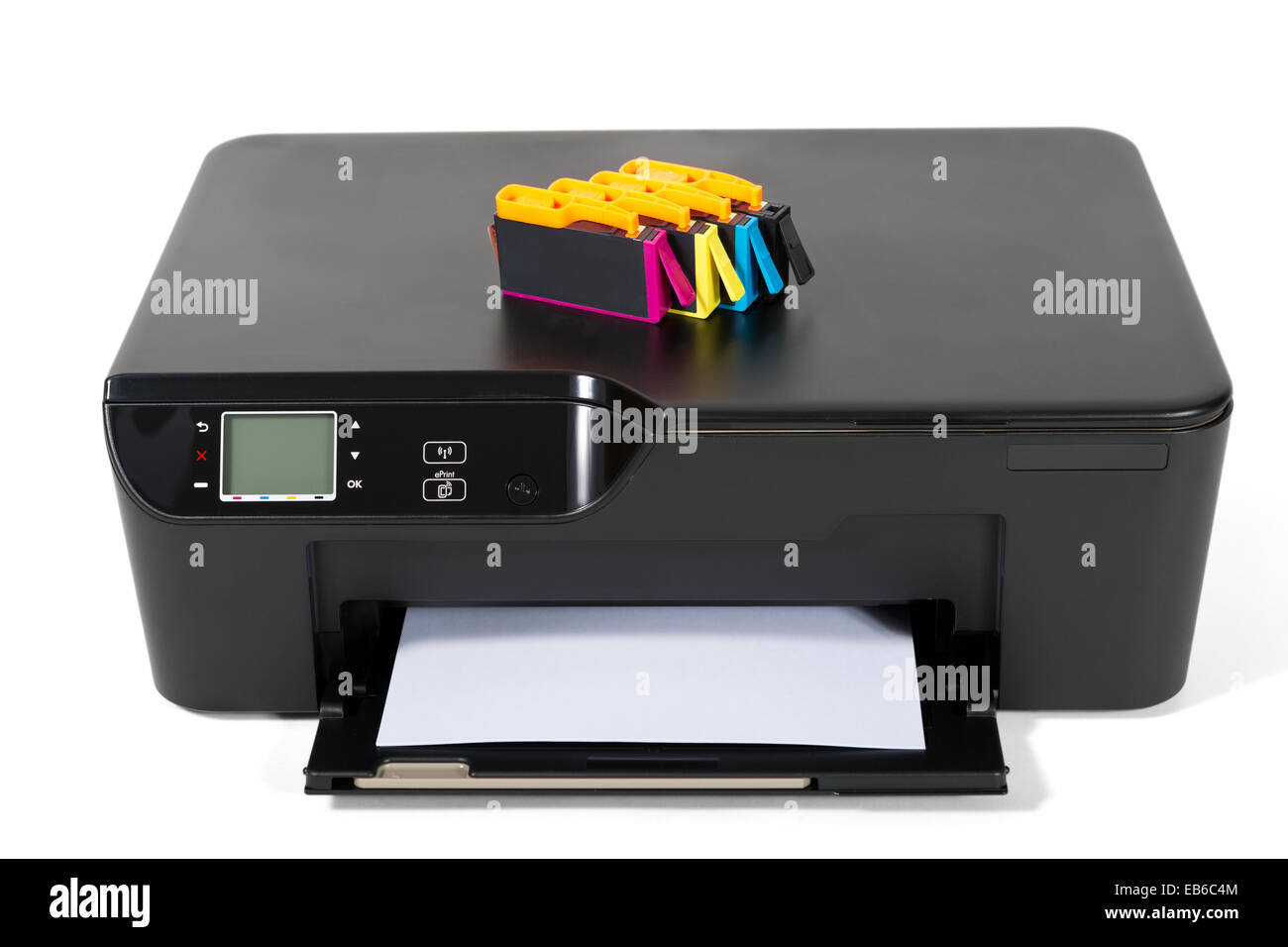 Printer, scanner, copier isolated on white background Stock Photo - Alamy