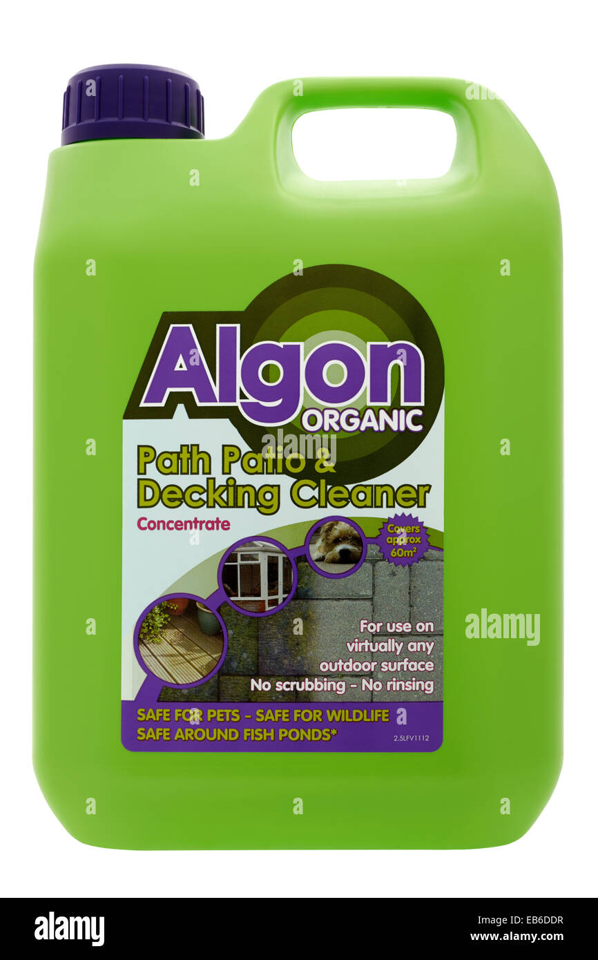 Bottle of Algon on white background Stock Photo - Alamy