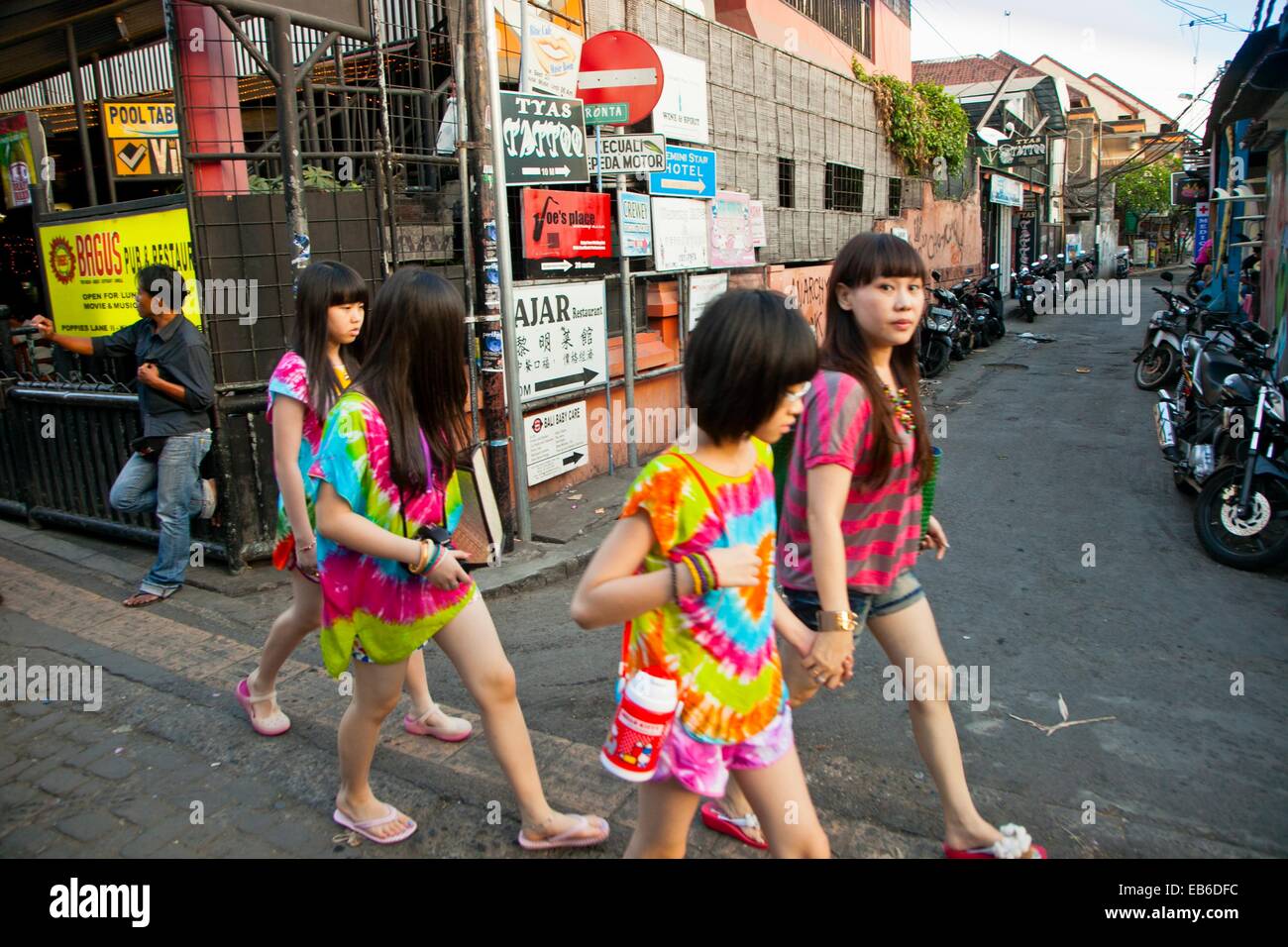 Indonesia bali kuta poppies lane hi-res stock photography and images ...