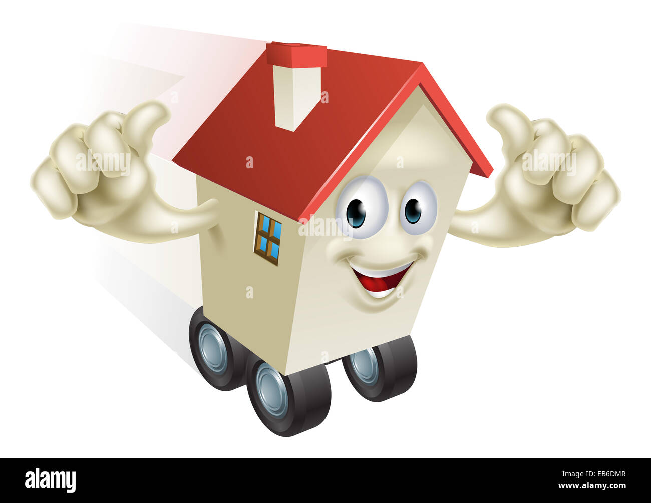 Cartoon illustration man moving home hi-res stock photography and ...