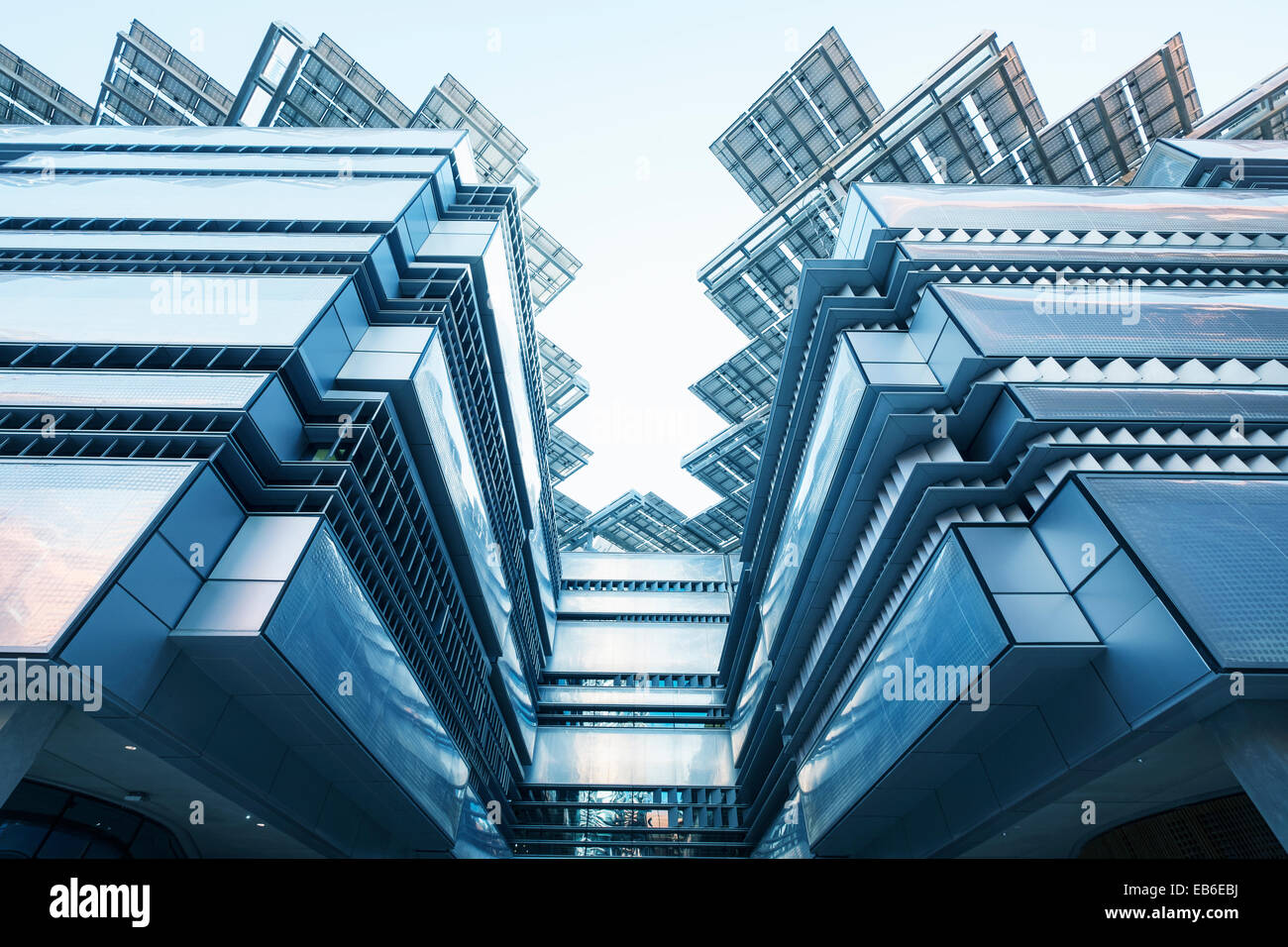 Modern architecture with solar panels on roof, Institute of Science and ...