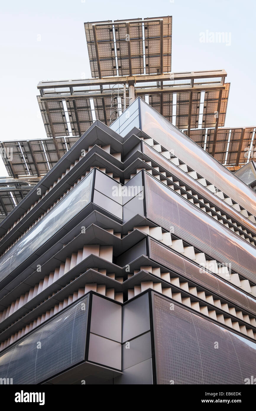 Masdar city solar panels hi-res stock photography and images - Alamy