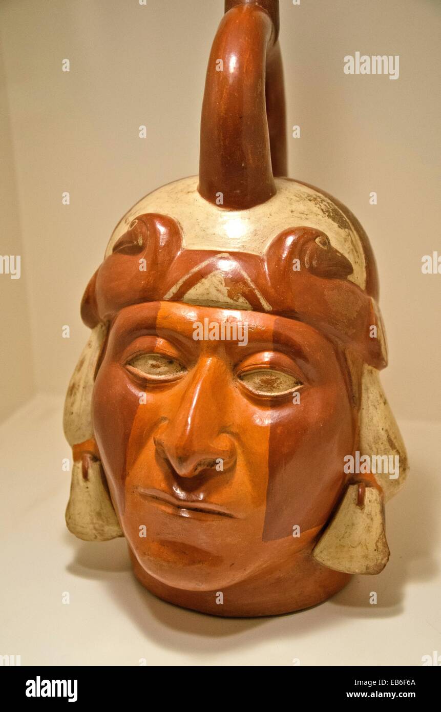 Moche culture portrait vessel hi-res stock photography and images - Alamy
