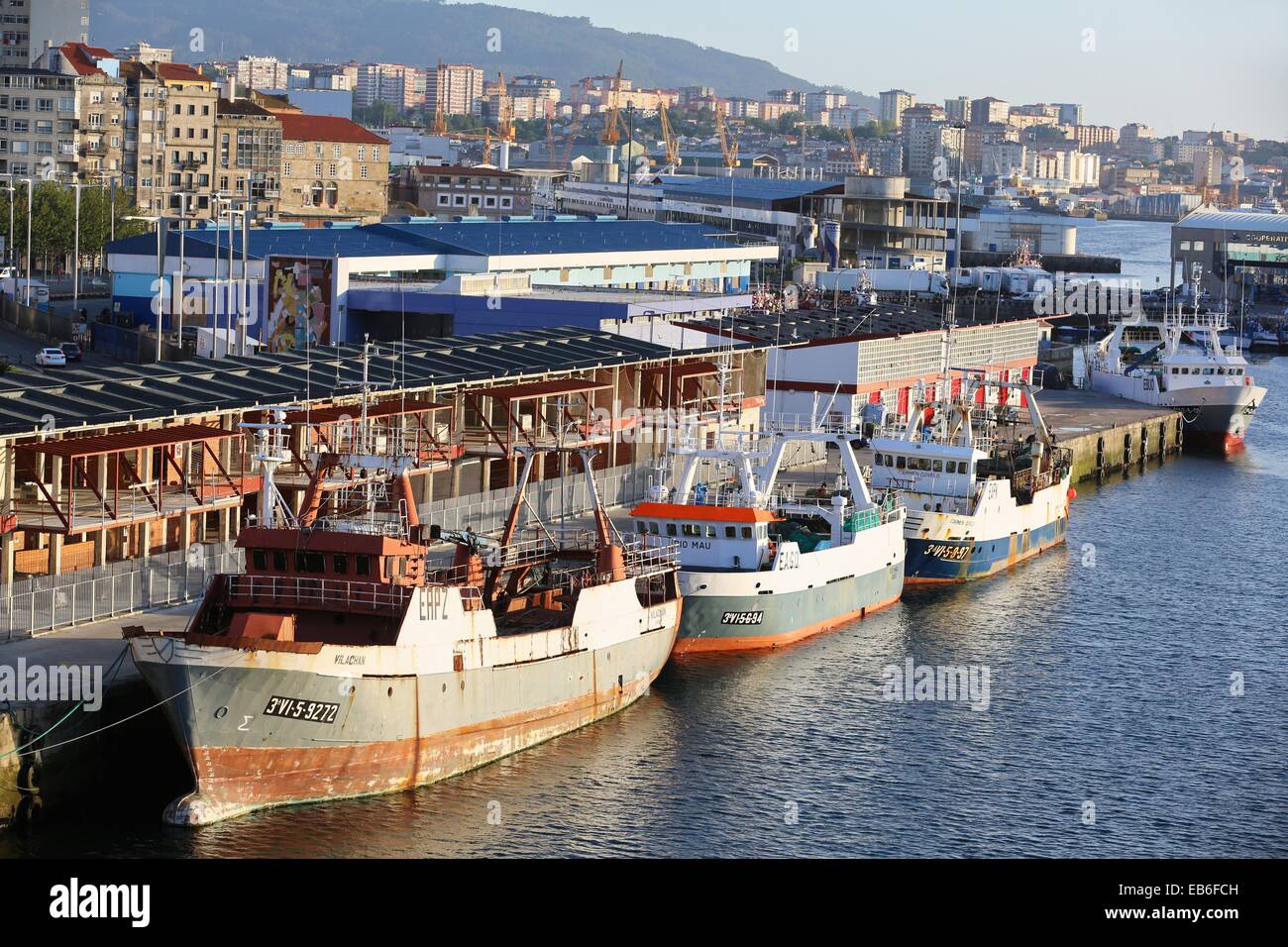 Port, Vigo, Pontevedra, Galicia, Spain Stock Photo, Royalty Free Image ...