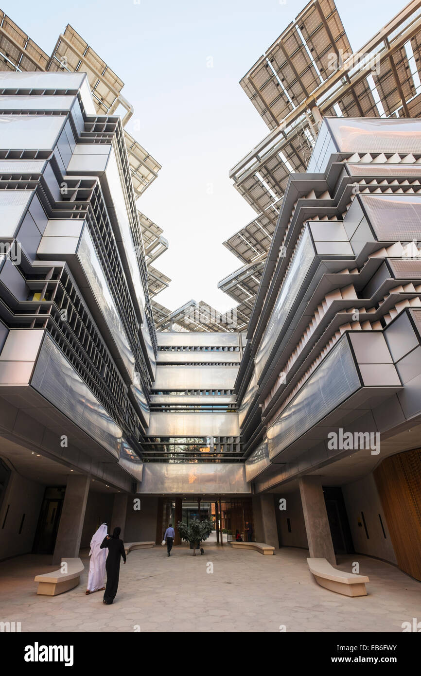 Modern architecture with solar panels on roof, Institute of Science and ...