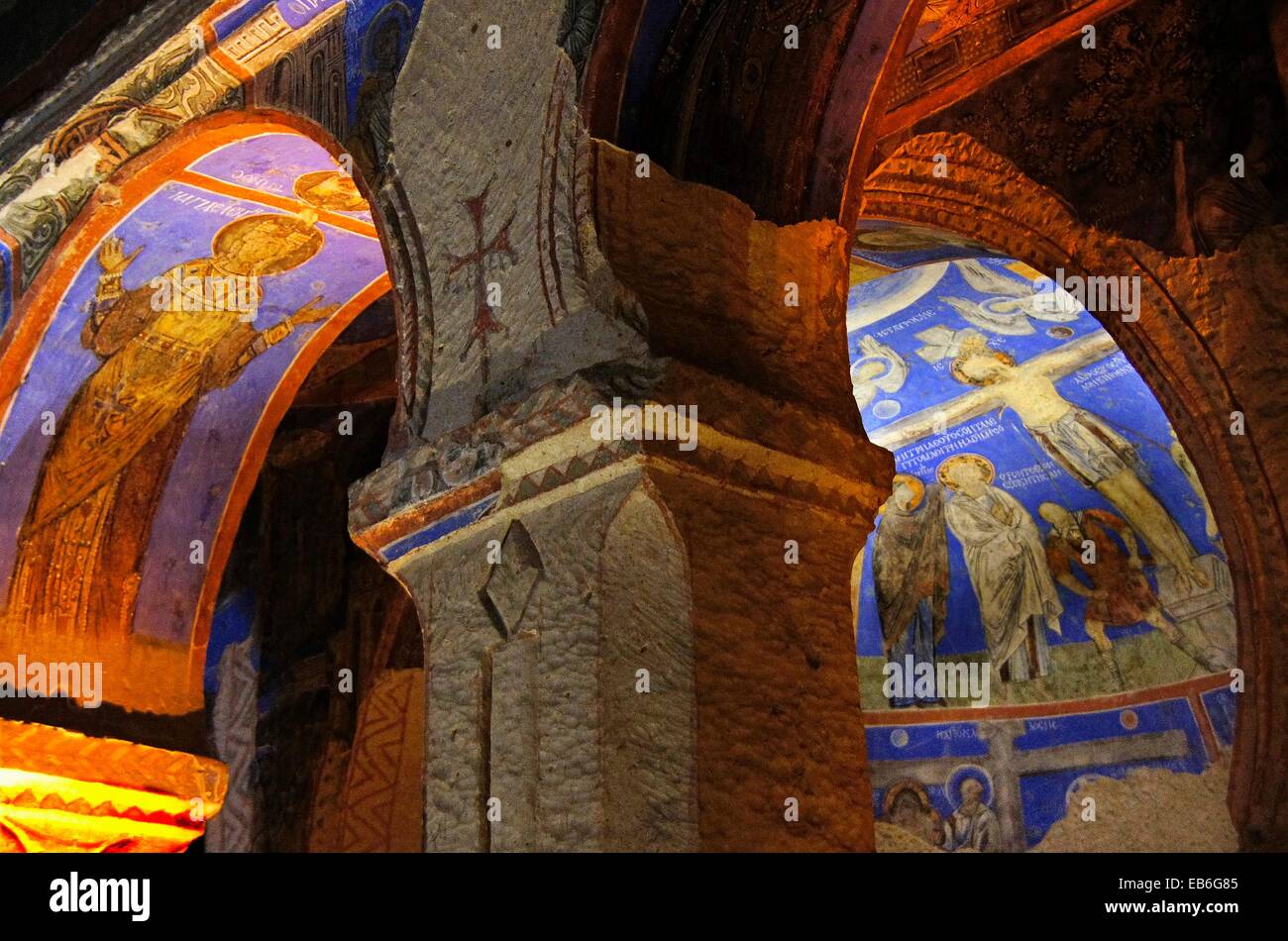 Frescoes on the ceiling of Tokali Kilise (Church of the Buckle), Göreme ...