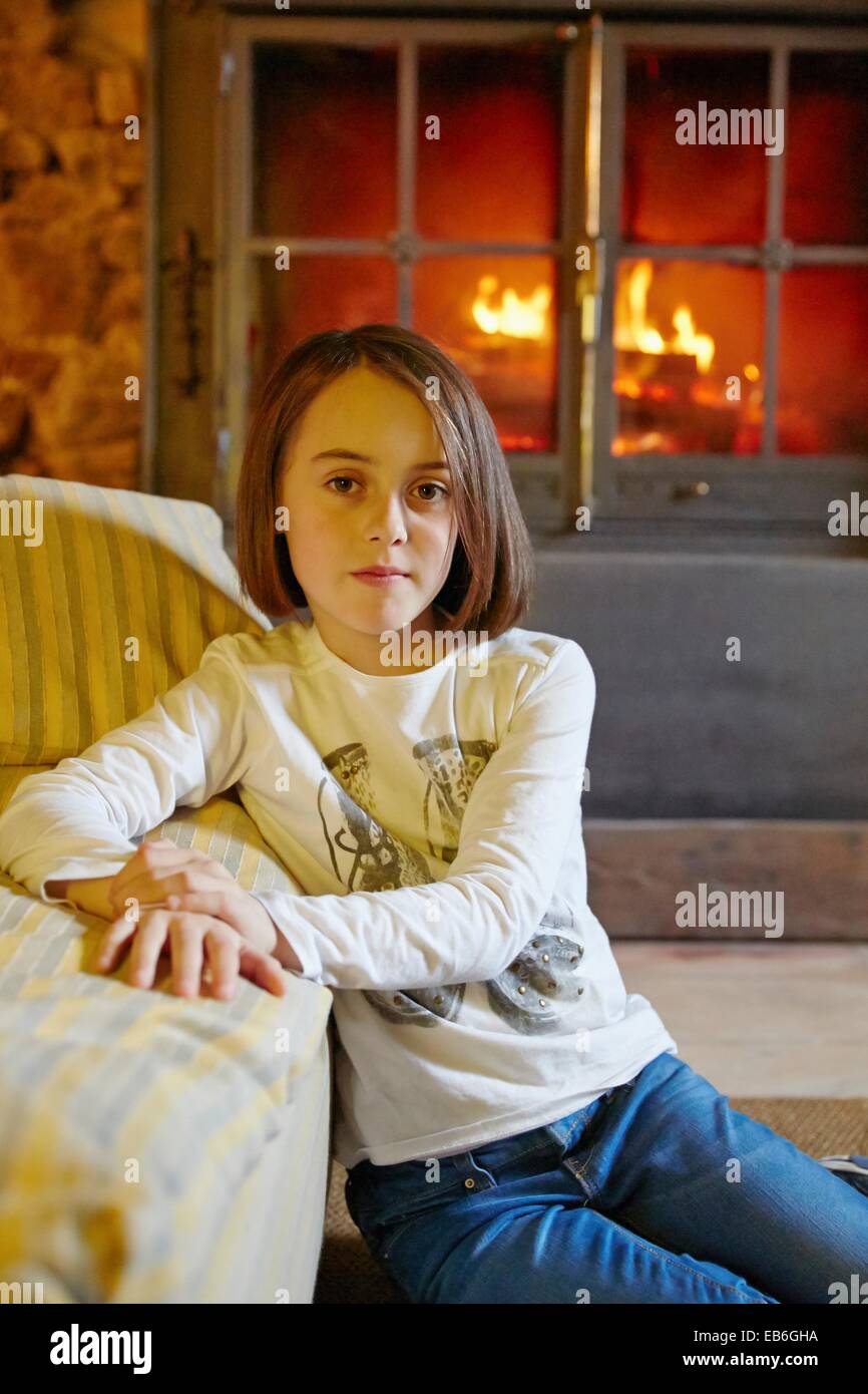 Girl 8 years Stock Photo - Alamy