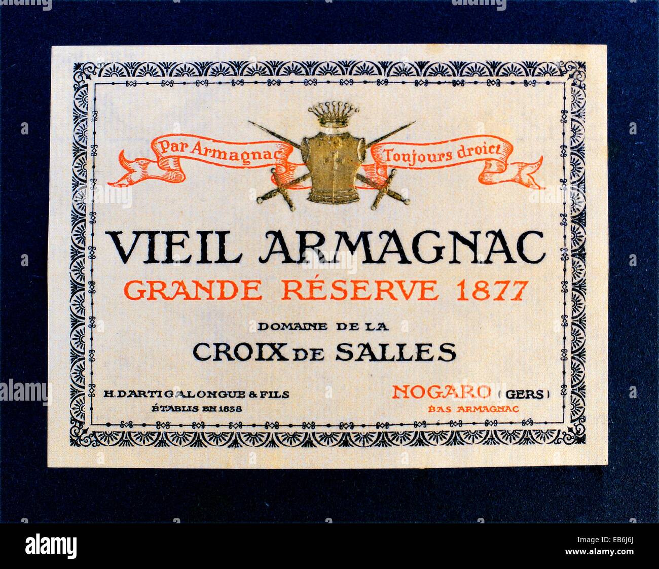 Label brandy hi-res stock photography and images - Alamy