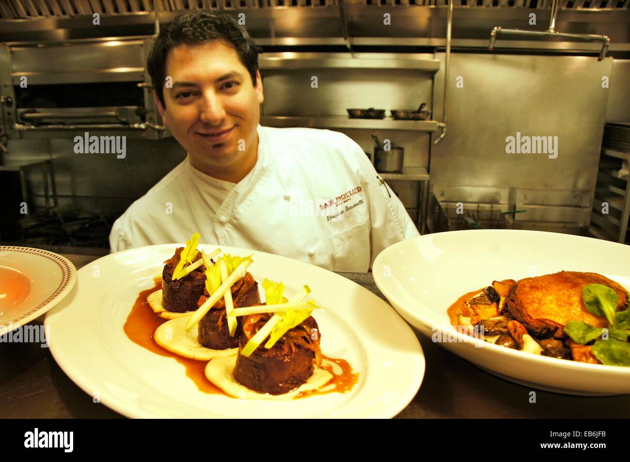 USA. New York. Executive Chef Damian Sansonetti of ´Bar Boulud´ Stock ...