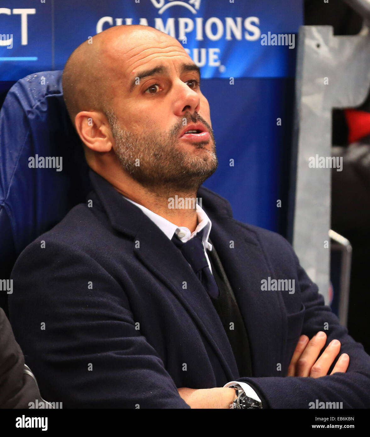 Pep guardiola worried hi-res stock photography and images - Alamy