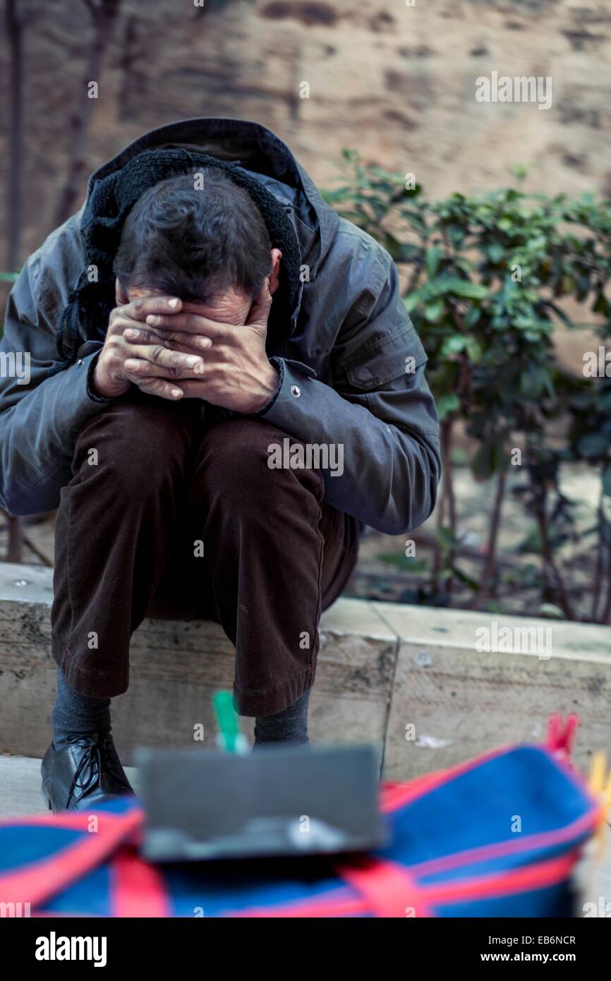 Anonymous Beggar High Resolution Stock Photography and Images - Alamy