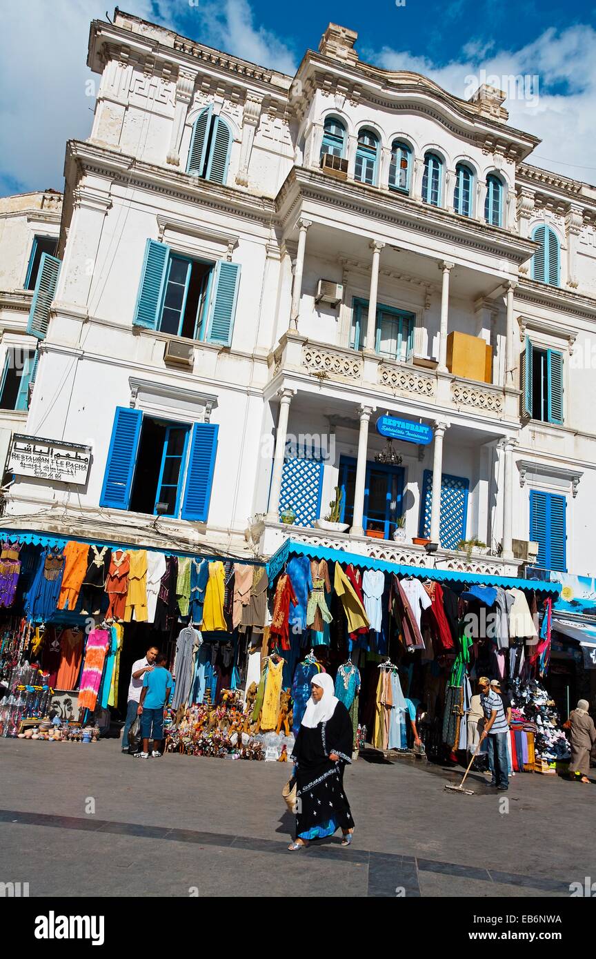 Tunis buildings balcony hi-res stock photography and images - Alamy
