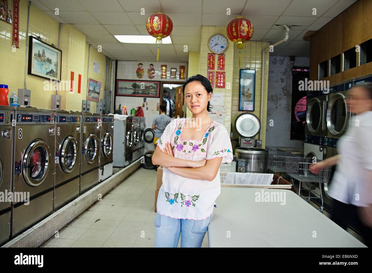 Laundry, Chinatown, Manhattan, New York City USA Stock Photo - Alamy