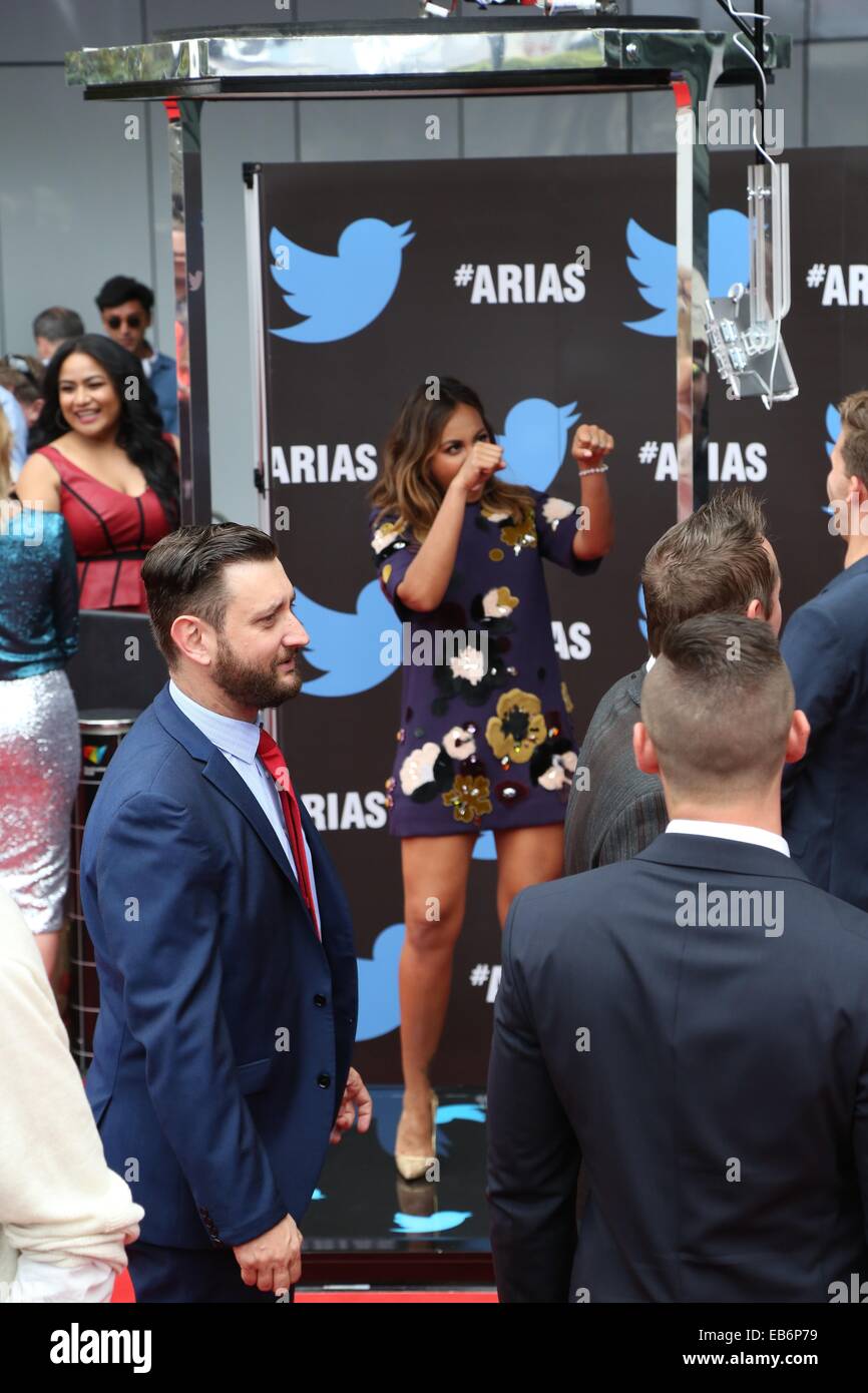 Sydney, Australia. 26 November 2014. Singer Jessica Mauboy arrives on ...