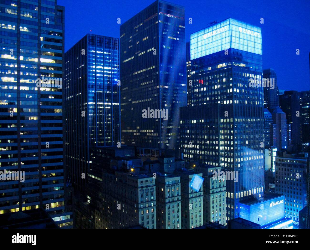USA. New York city. Midtown buildings at dusk Stock Photo - Alamy