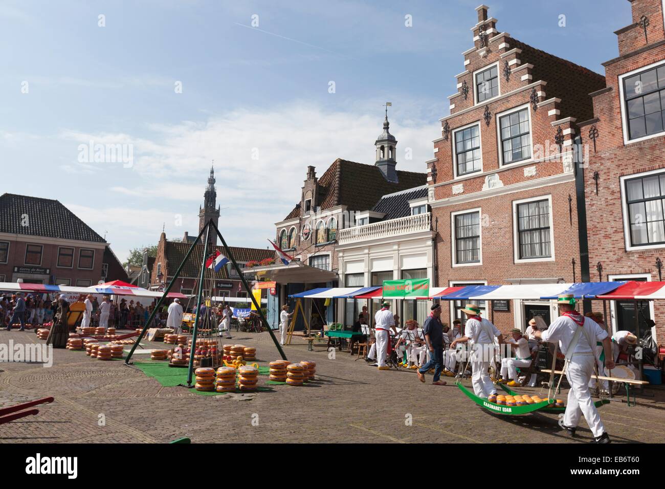 Traditional Cheese Market, Edam, Holland Stock Photo - Alamy