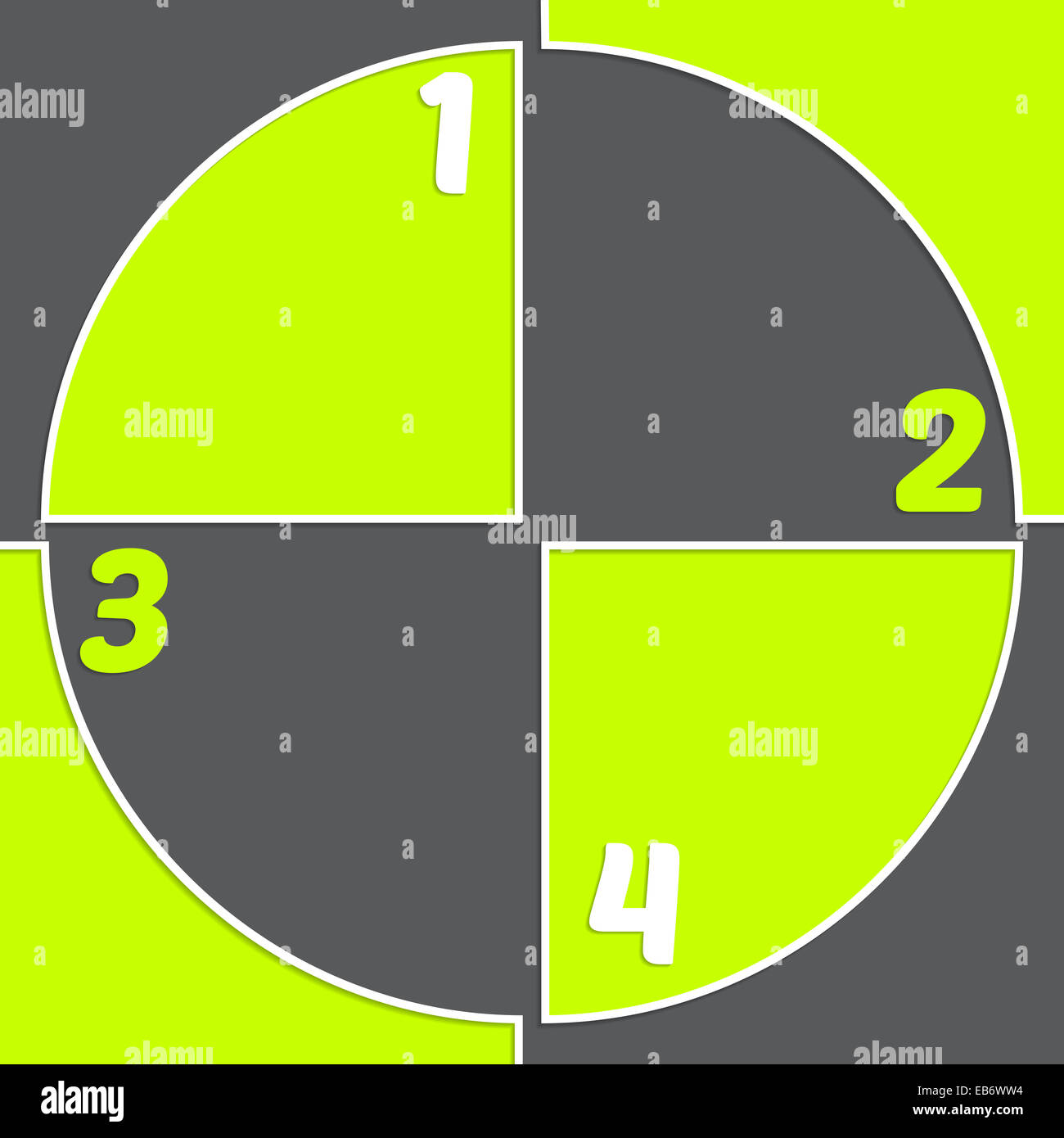 Registration mark inspired simple infogrpahic design in green and gray ...