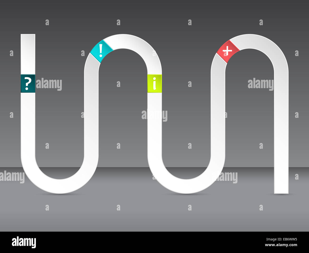 Wave infographic design with icons and options Stock Photo - Alamy