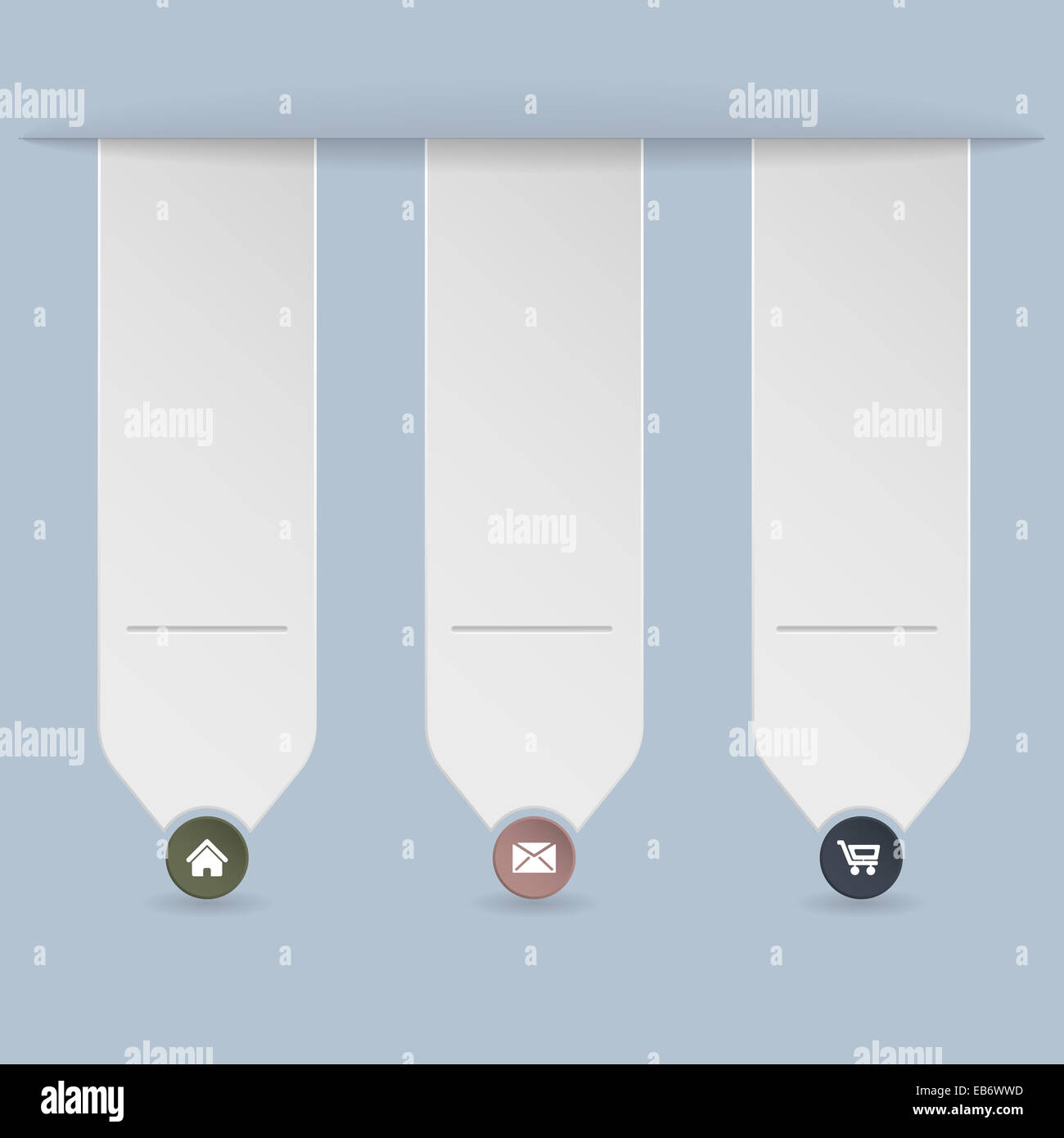 Ribbon infographic background design with blue background Stock Photo ...